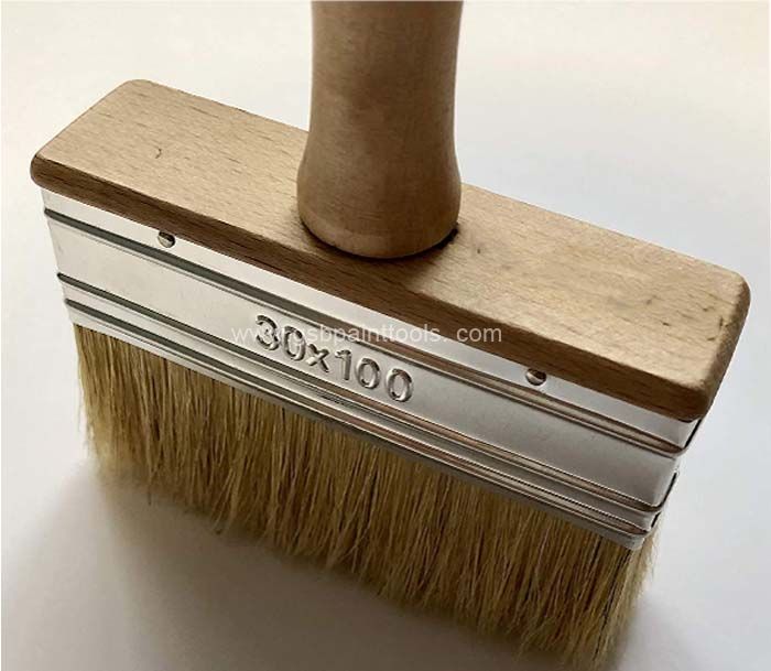 Block Paint Brushes Wooden Pure Bristle Brush